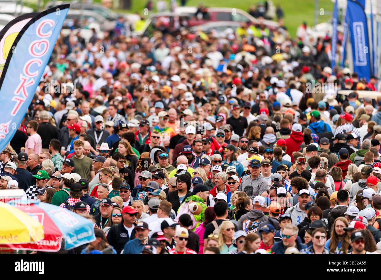People walk in before the NTT IndyCar Series 109th Running of the ...