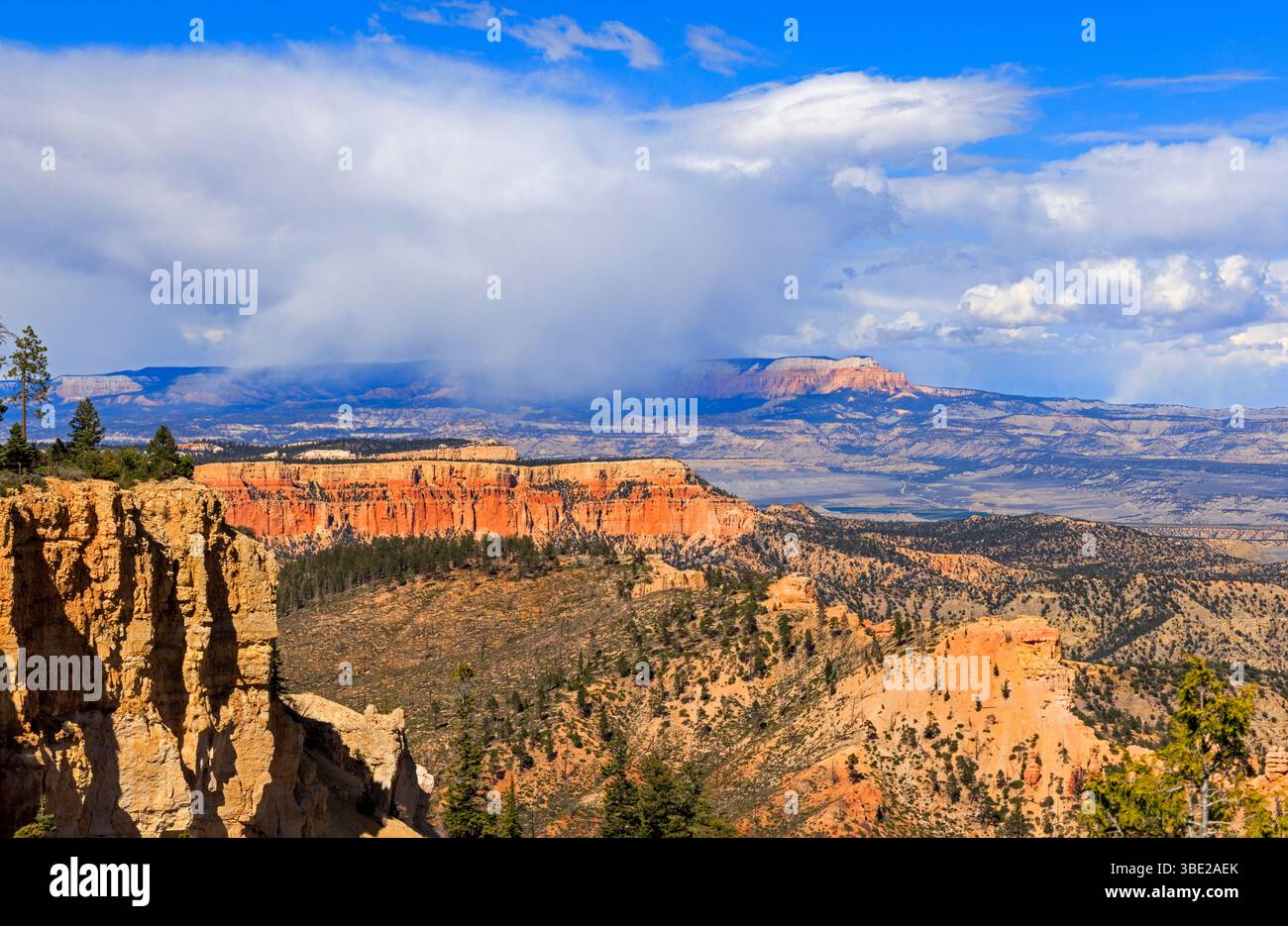 A storm squall moves across Table Cliff Plateau, Dixie National Forest ...