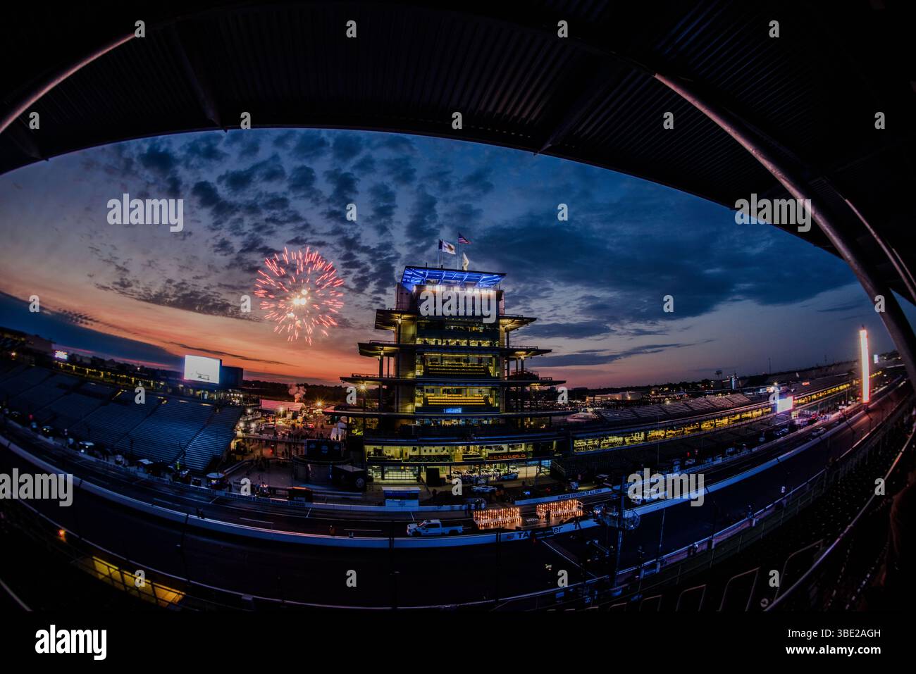 Fireworks at the beginning of the NTT IndyCar Series 109th Running of ...