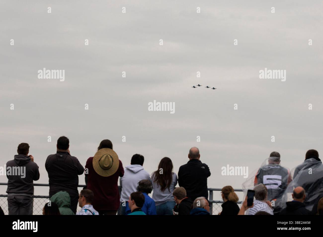 Fighter jets fly over the crowd before the NTT IndyCar Series 109th ...