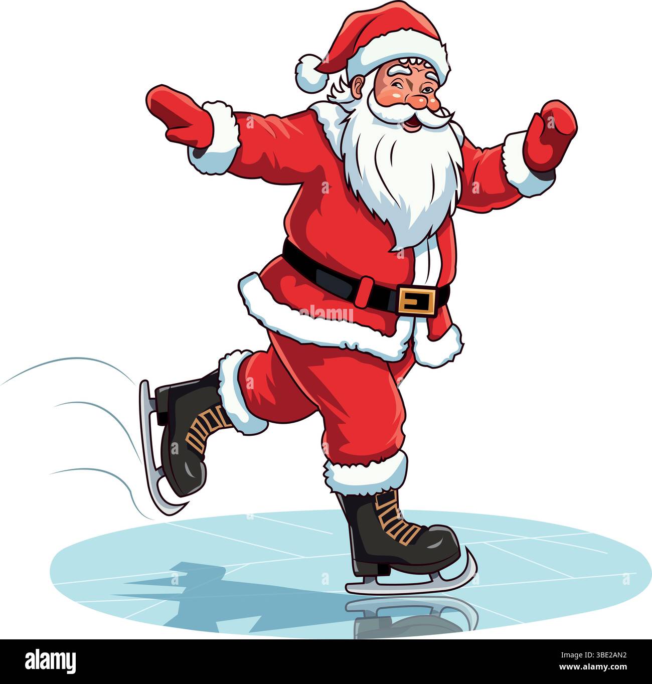 Joyful santa claus figurine Stock Vector Images - Alamy