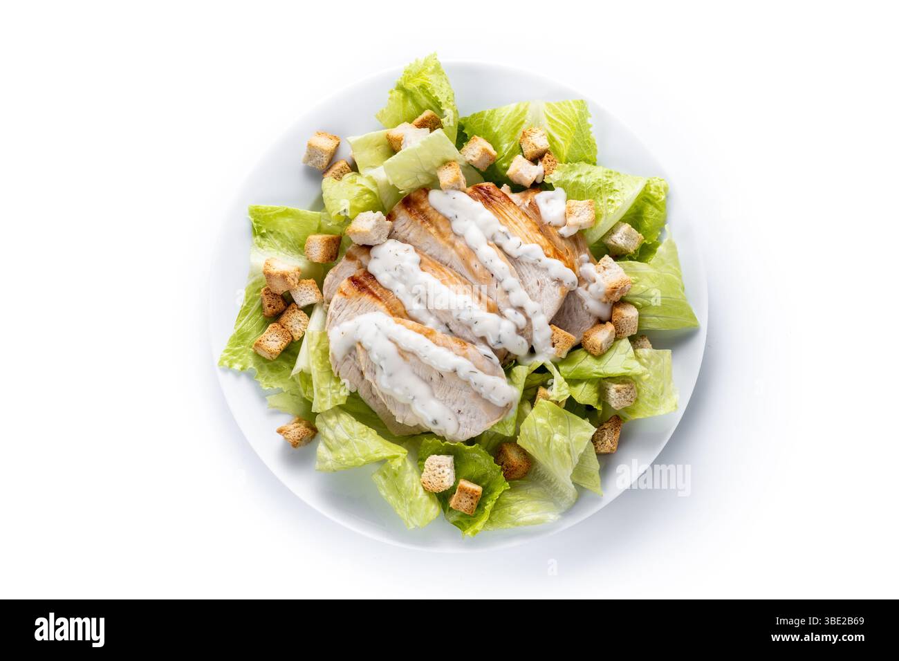 A fresh and crunchy Caesar salad made with crisp romaine lettuce ...