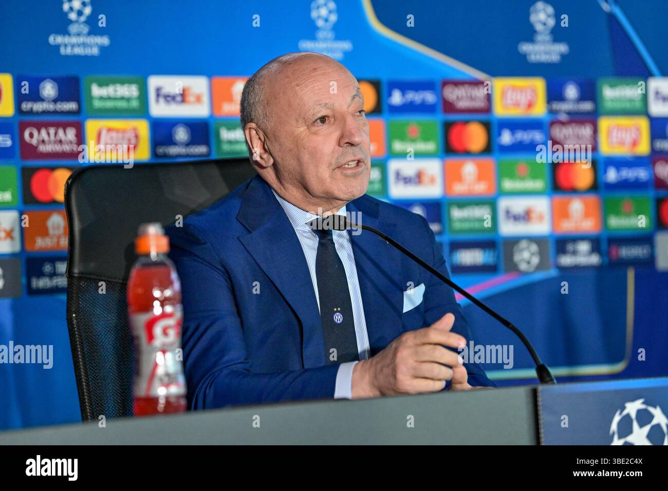 Milano, Italy. 26th May, 2025. Chairman and CEO Giuseppe Marotta of Inter seen during a press ...