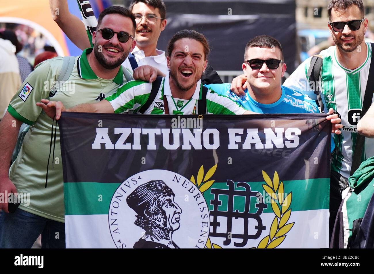 Real Betis fans in Wroclaw, Poland, ahead of the UEFA Conference League ...