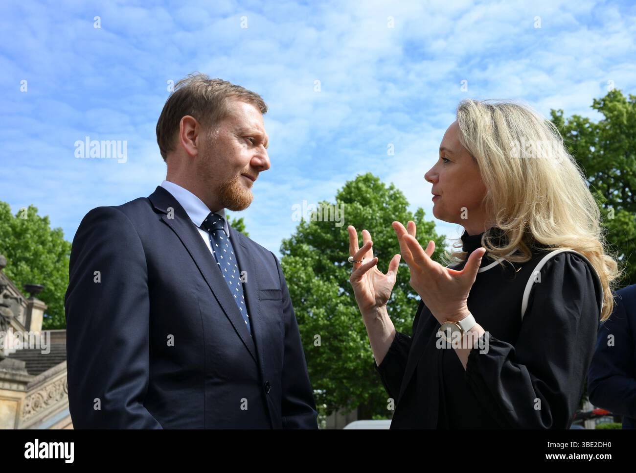 Berlin, Germany. 27th May, 2025. Michael Kretschmer (CDU), Minister ...