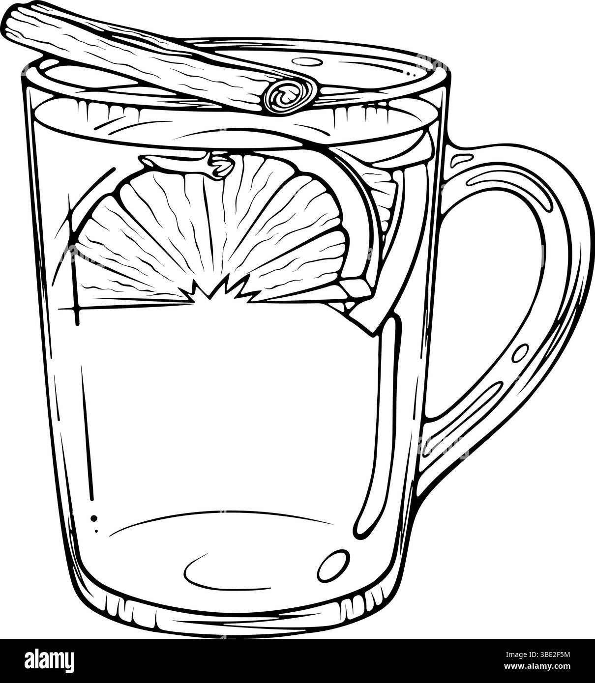 Hot ginger tea lemon Stock Vector Images - Alamy