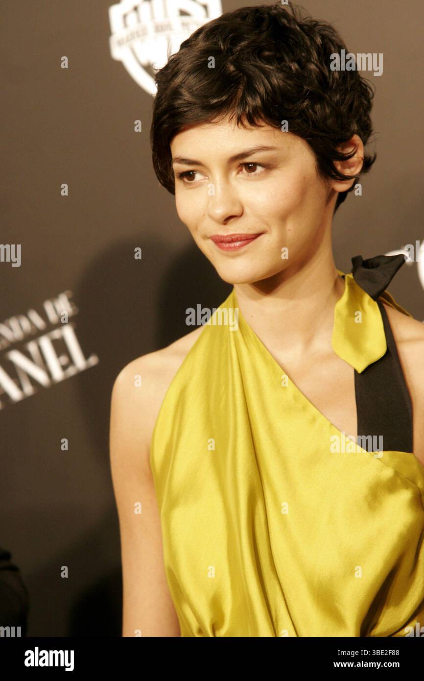 Audrey Tautou at the Spanish Premiere of "Coco" held at the Capitol ...