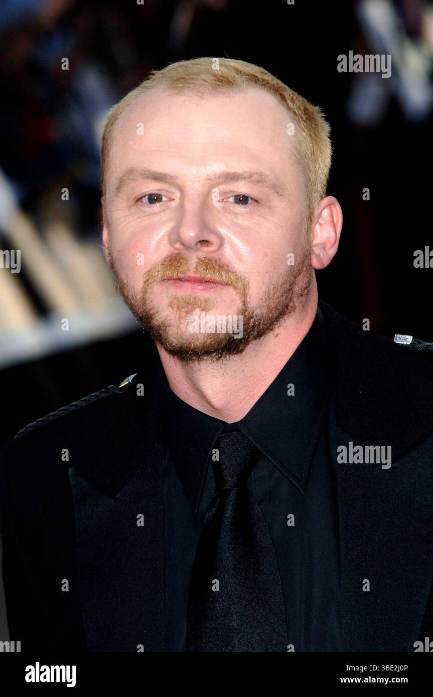 Simon Pegg at the UK Film Premiere of "Star Trek" held at the Empire ...