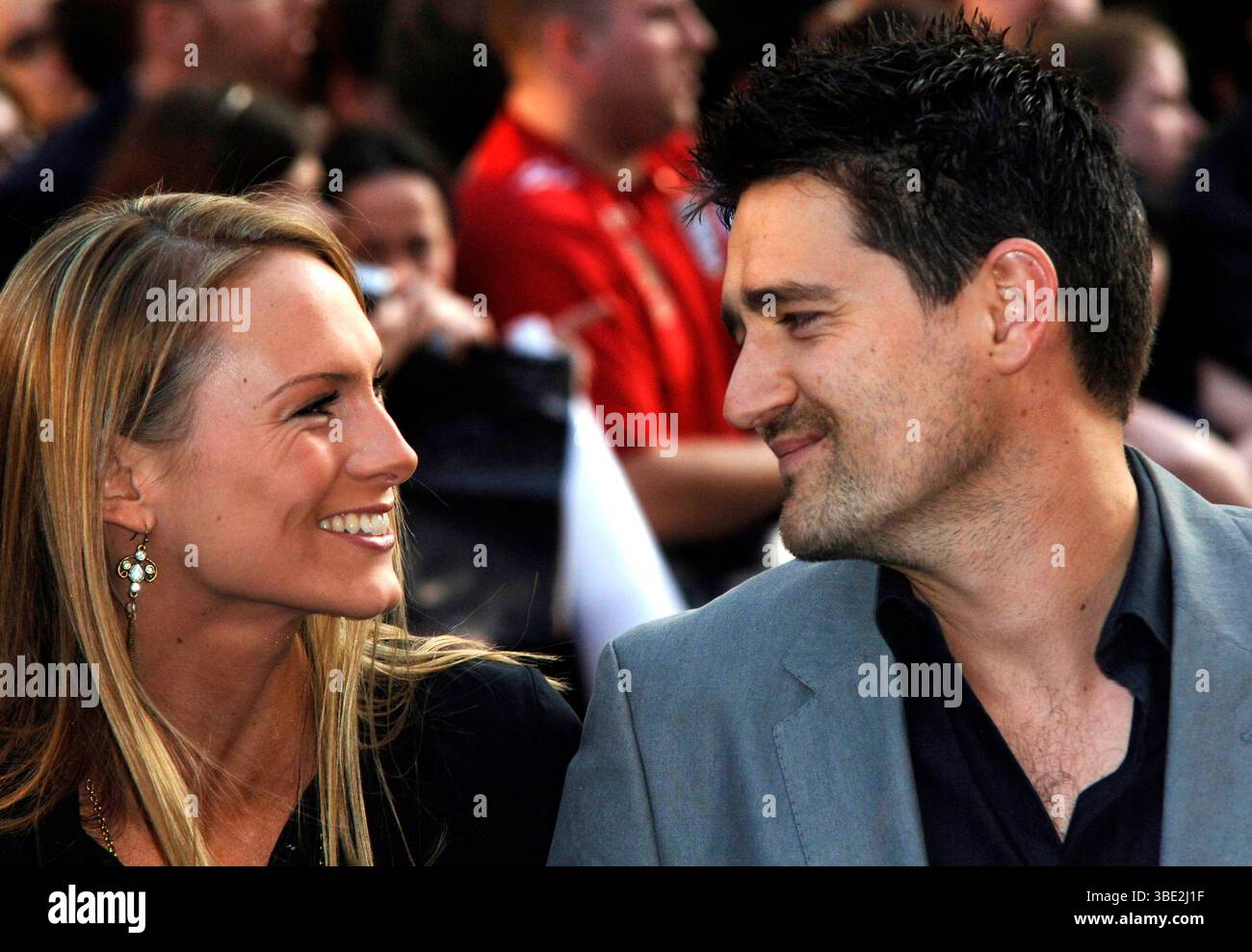Tom Chambers and wife Clare at the UK Film Premiere of "Star Trek" held ...