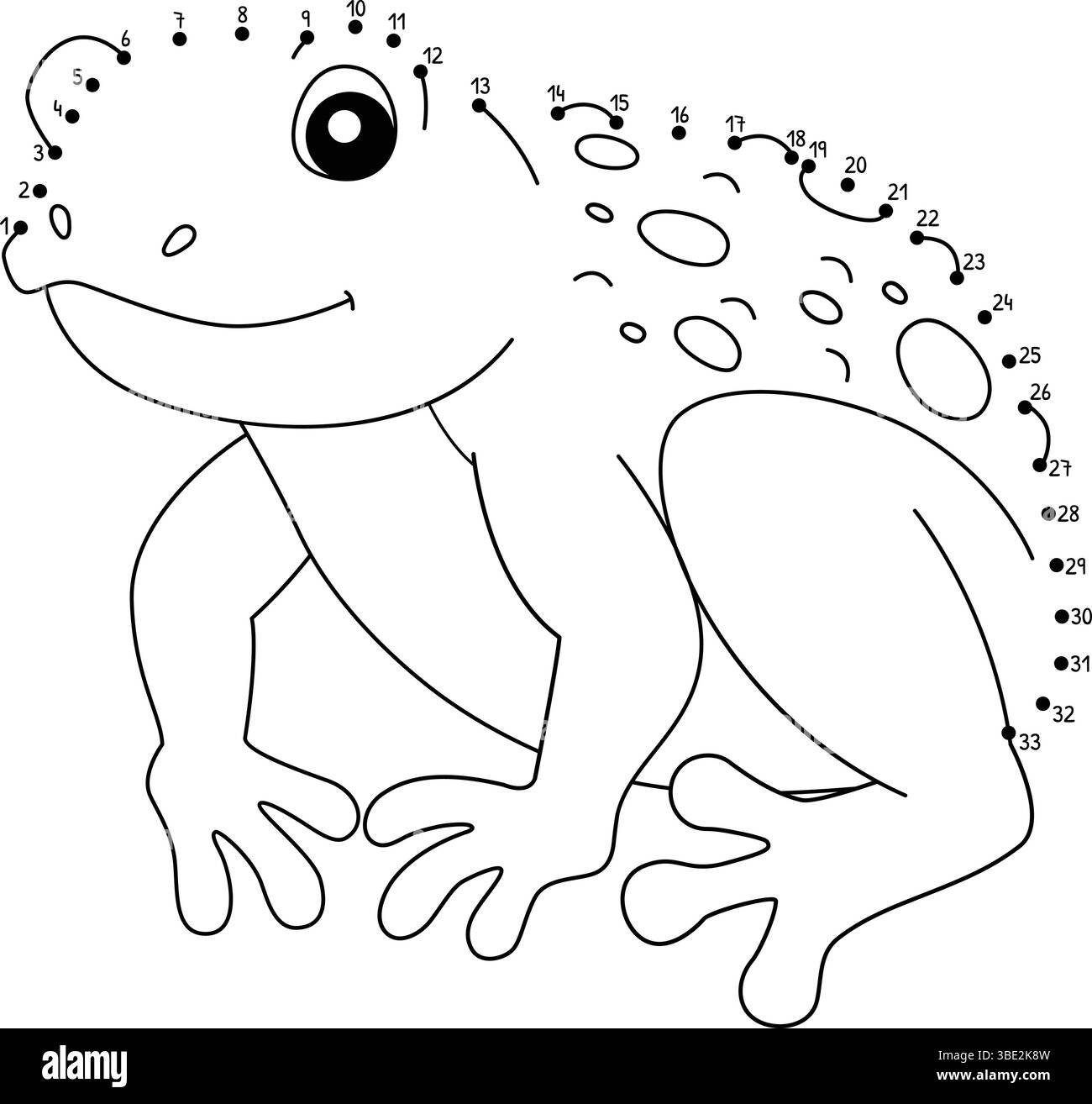 Dot to Dot Cane Toad Australian Animal Isolated Stock Vector Image ...