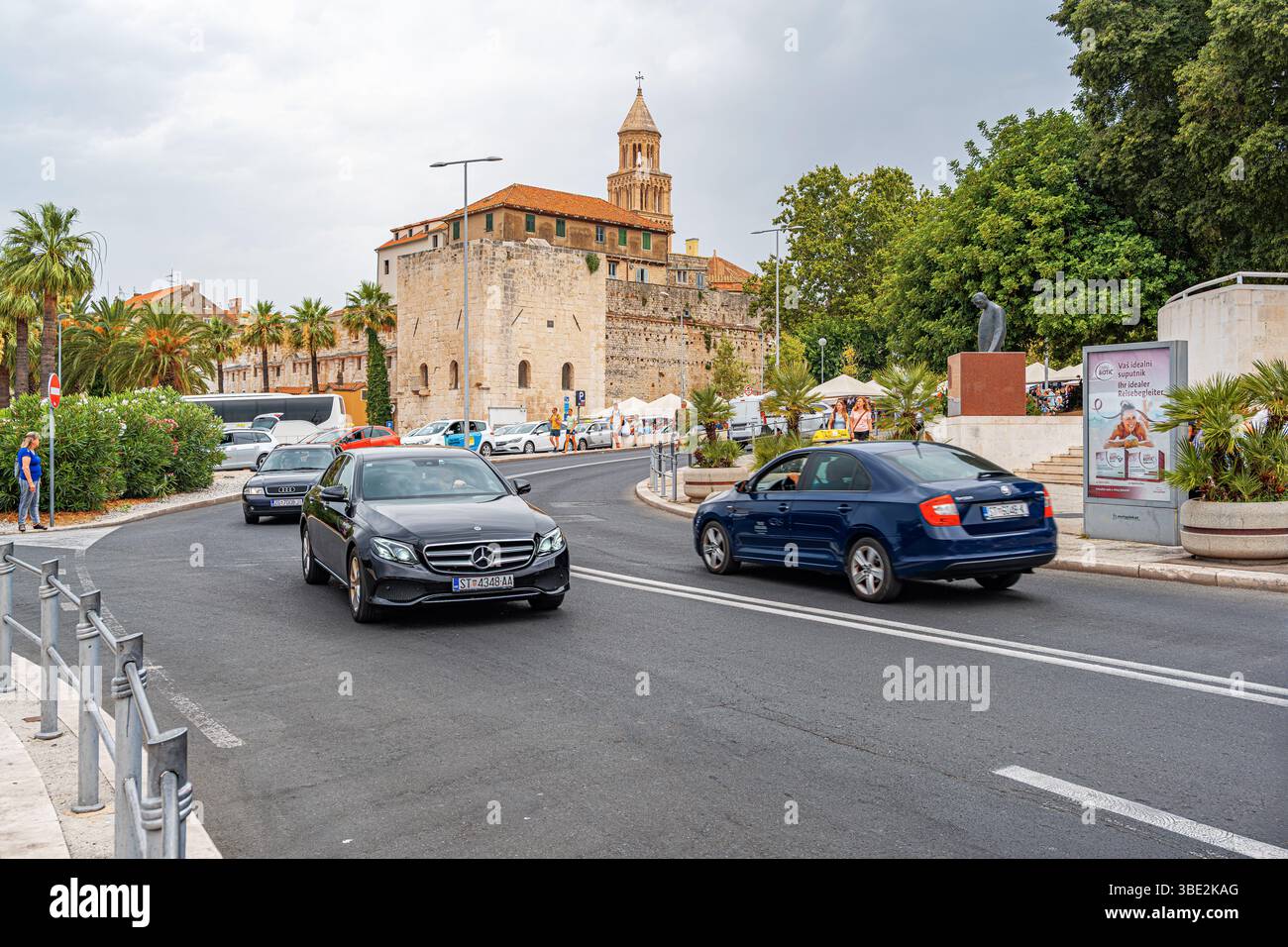 Bustling street scene in Split, Croatia Stock Photo - Alamy