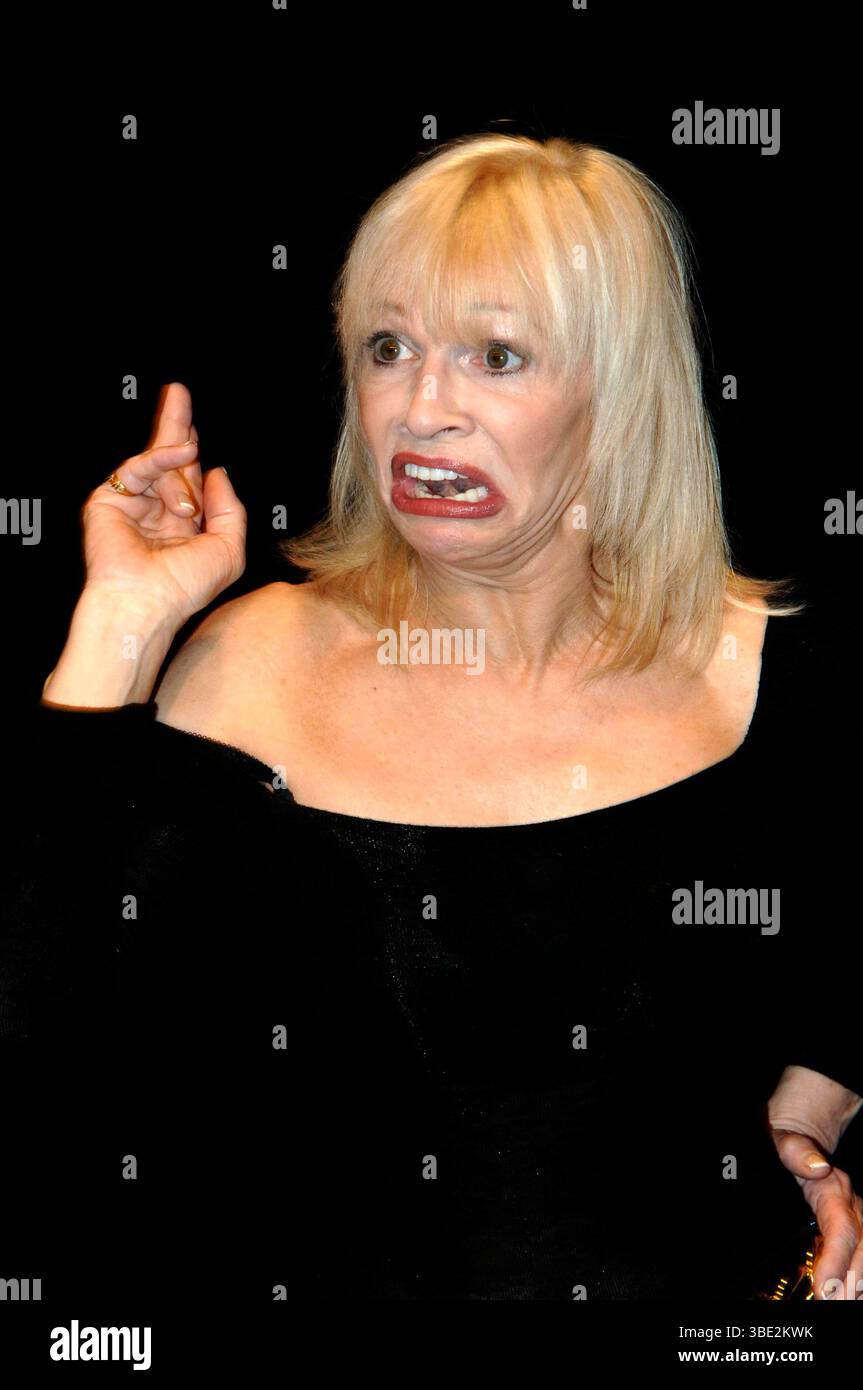 Katy Manning at a photocall for "Me & Jezebel" at the New End Theatre ...