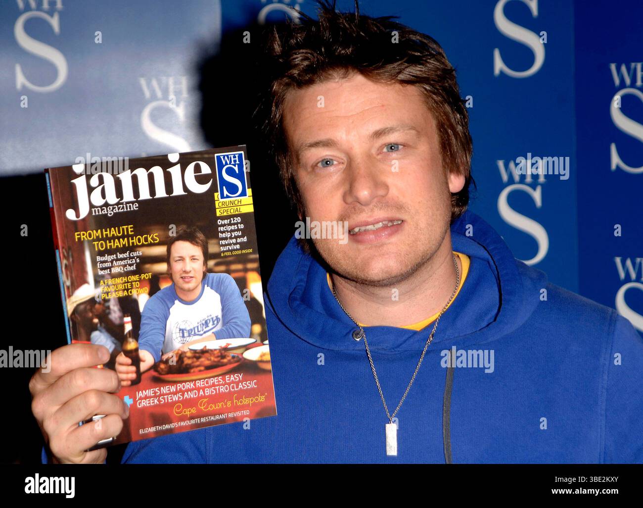 Jamie Oliver at a signing of his monthly food magazine, 'Jamie', at ...