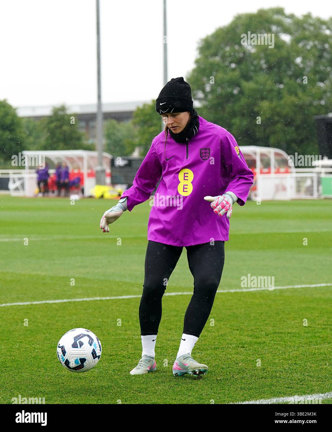 England goalkeeper Hannah Hampton during a training session at St ...