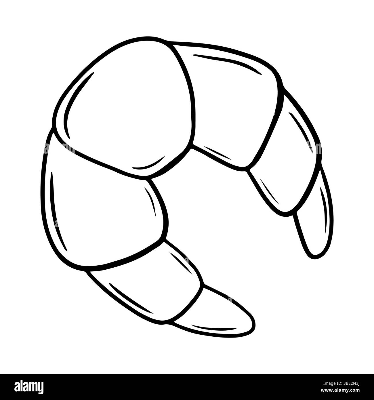 Delicious sweet croissant fresh Black and White Stock Photos & Images ...