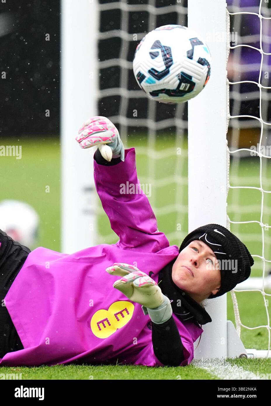 England goalkeeper Hannah Hampton during a training session at St ...