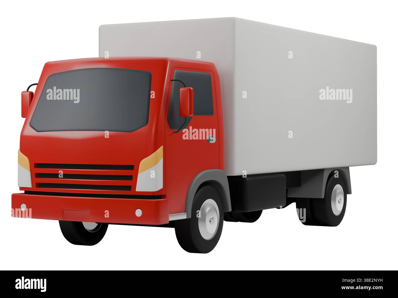 Delivery truck vector illustration isolated on a white background ...