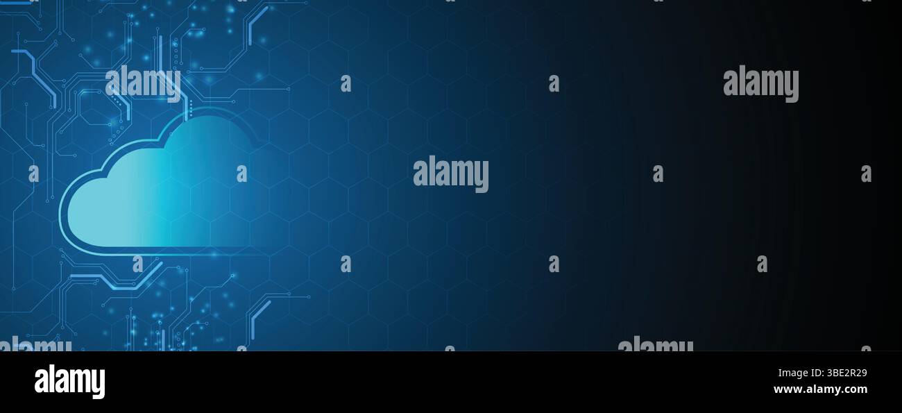 Technology data an network connection visual business background Stock ...