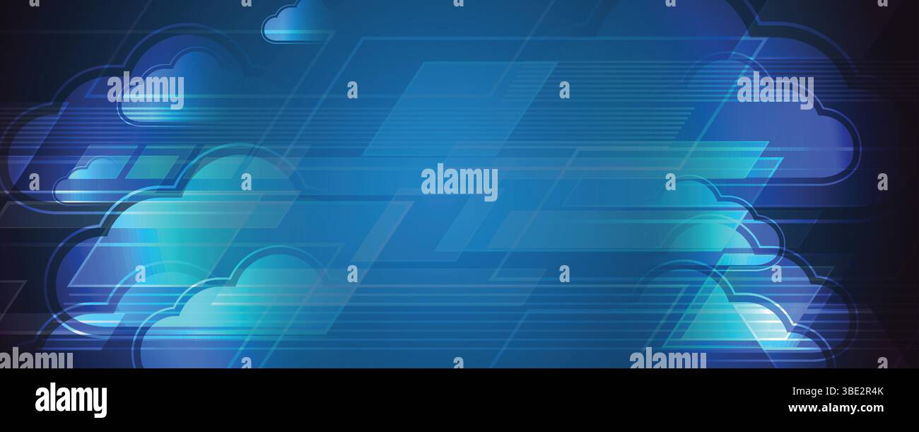 Technology data an network connection visual business background Stock ...