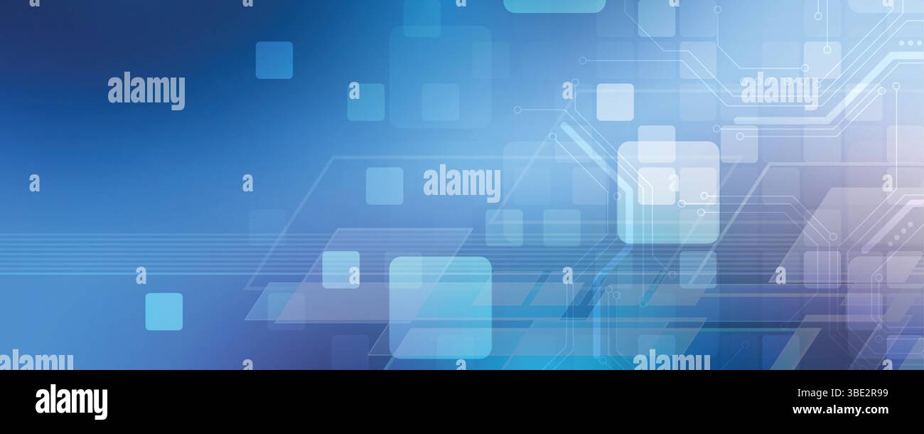 Technology data an network connection visual business background Stock ...