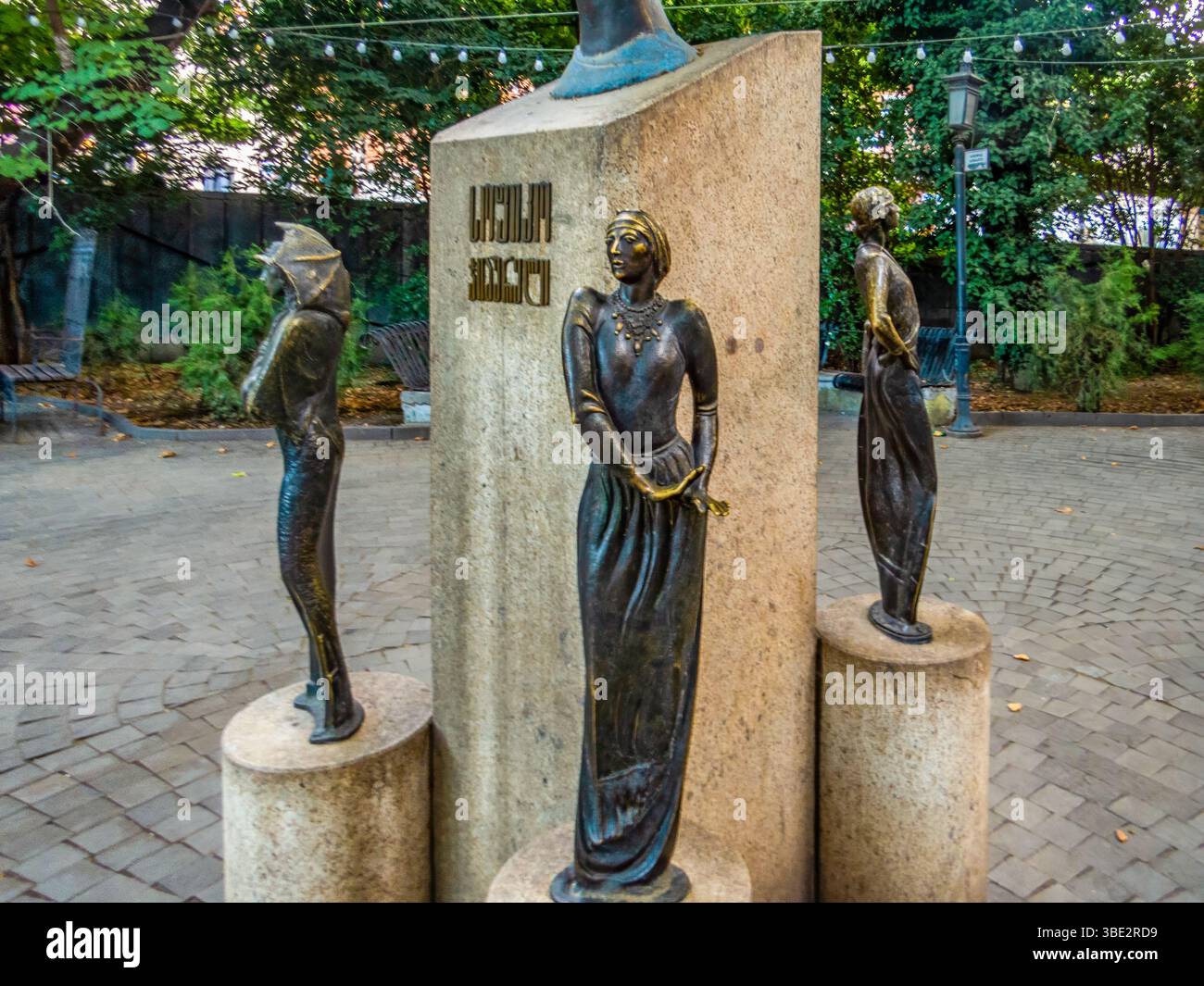 TBILISI, GEORGIA. A monument to famous Georgian actress Sofiko ...