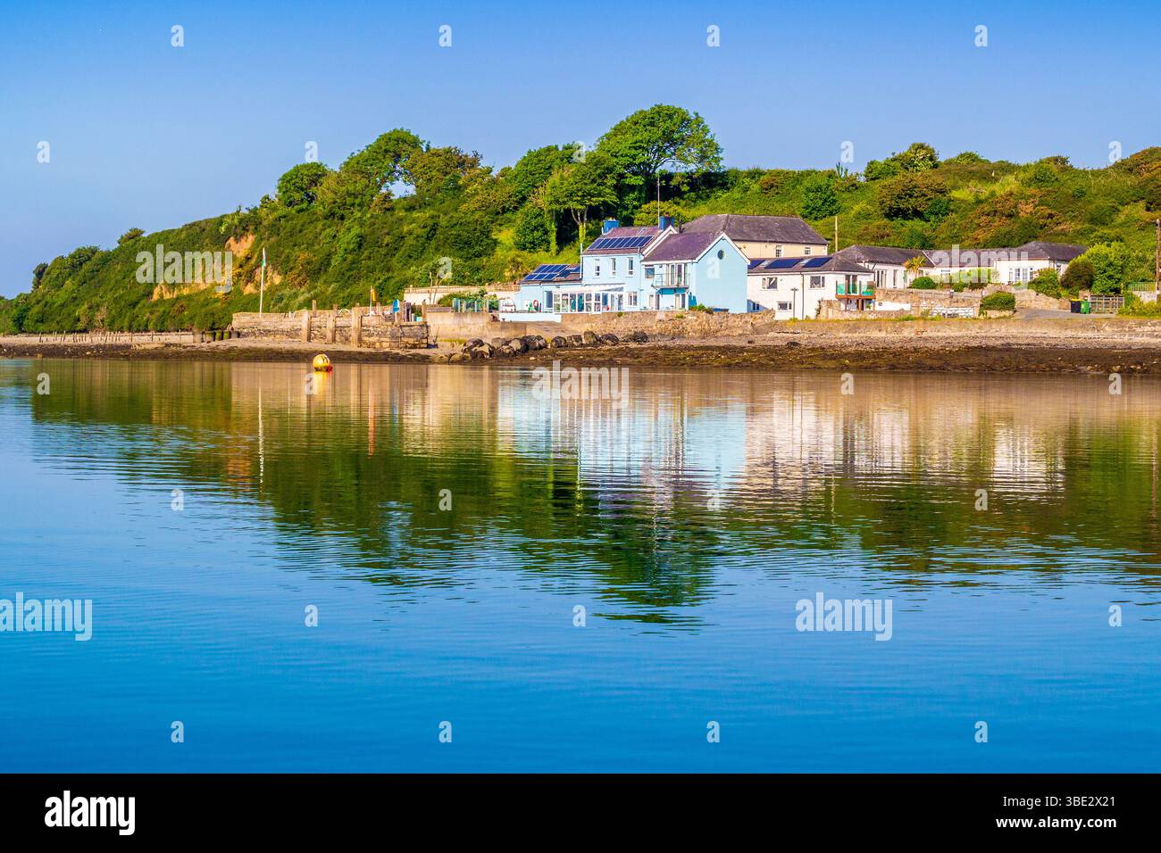 The former Mermaid Inn on the Menai Straits , North Wales Stock Photo ...