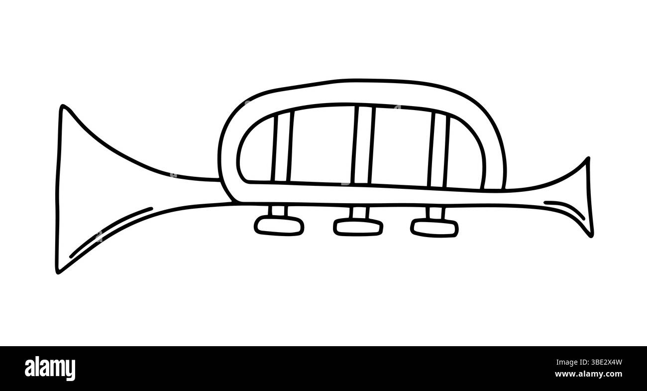 Hand trumpet Black and White Stock Photos & Images - Alamy