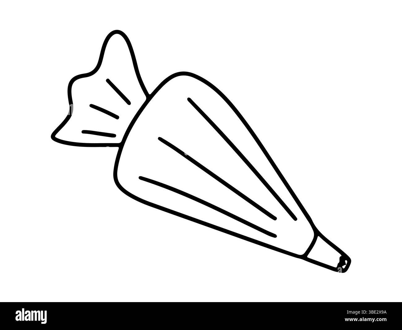 Vector pastry bag doodle illustration Stock Vector Image & Art - Alamy