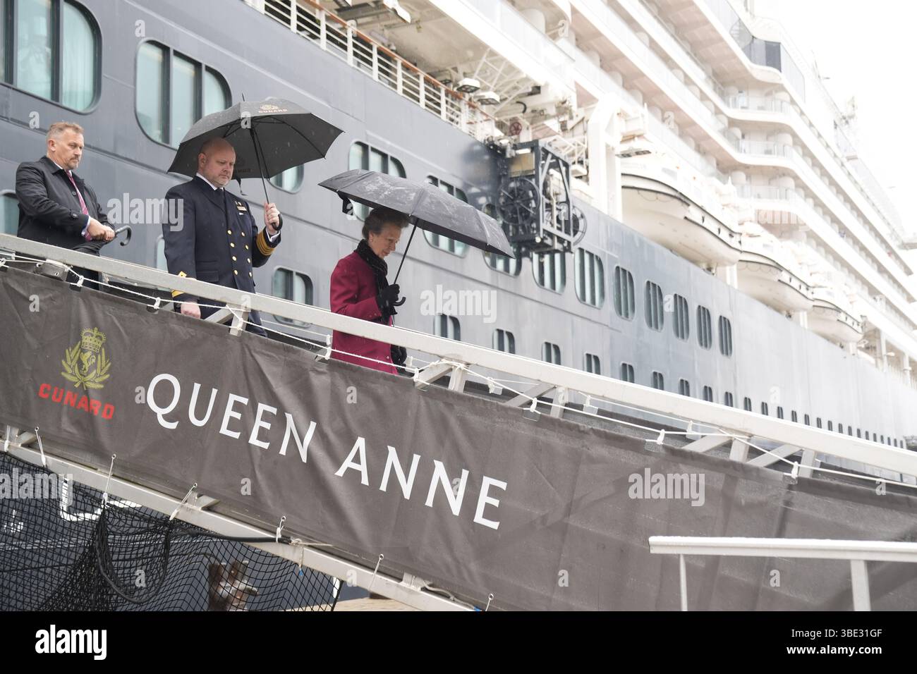 The Princess Royal on the MS Queen Anne on the River Mersey, Liverpool ...