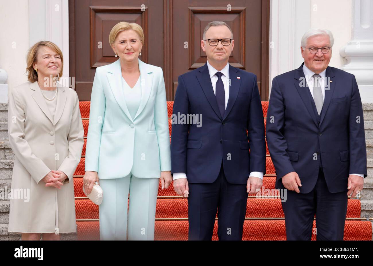 Elke Büdenbender, Agata Kornhauser-Duda, Andrzej Duda, Präsident der ...