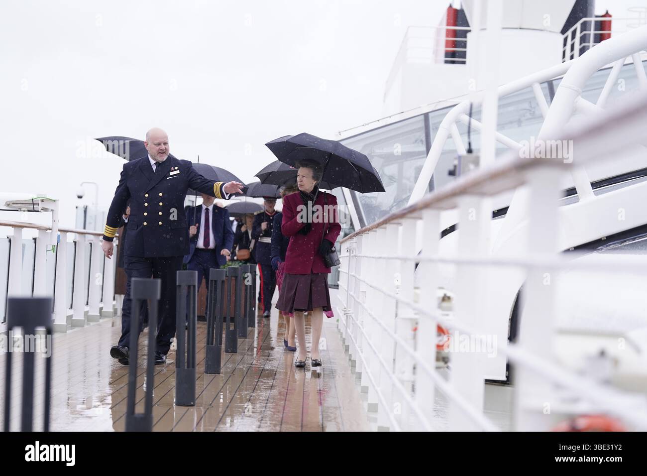 The Princess Royal on the MS Queen Anne on the River Mersey, Liverpool ...