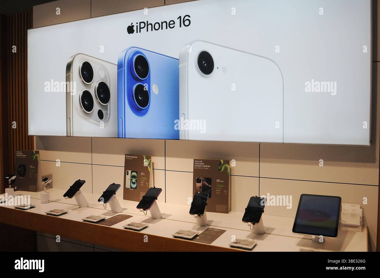 Copenhagen/ Denmark/27 May 2025/Apple iphone 16 for sale in istore in ...