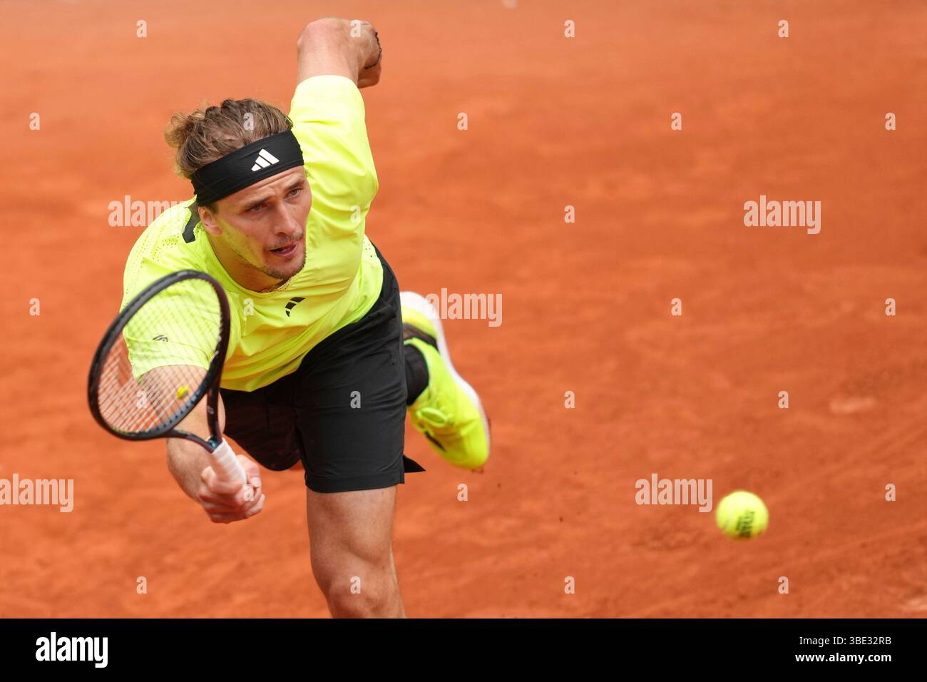 Germany's Alexander Zverev returns the ball to United States' Learner ...