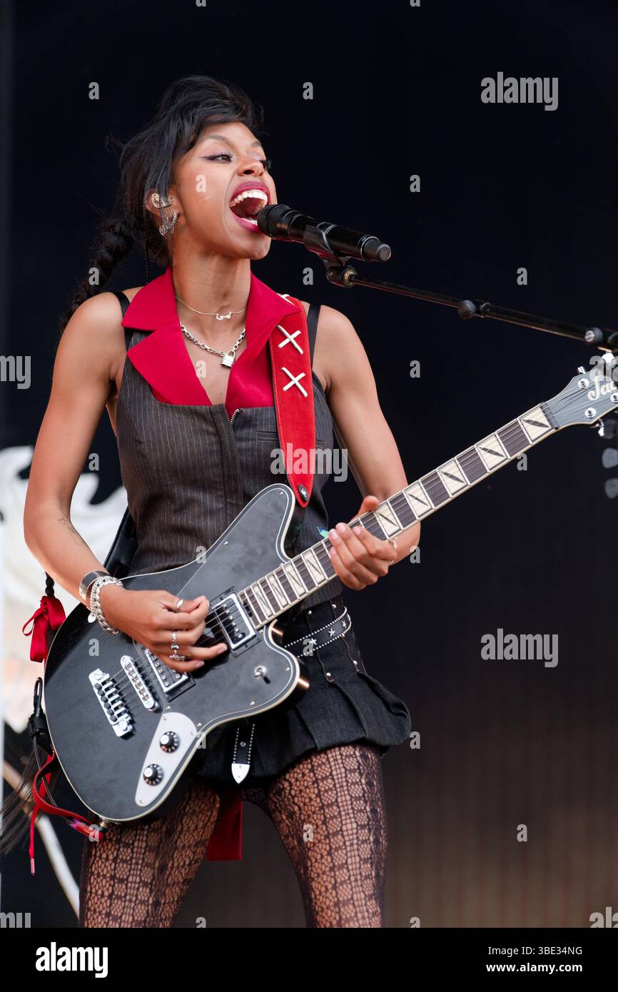 Catton Park, Derbyshire, UK. 24th May, 2025.Nova Twins performing on ...
