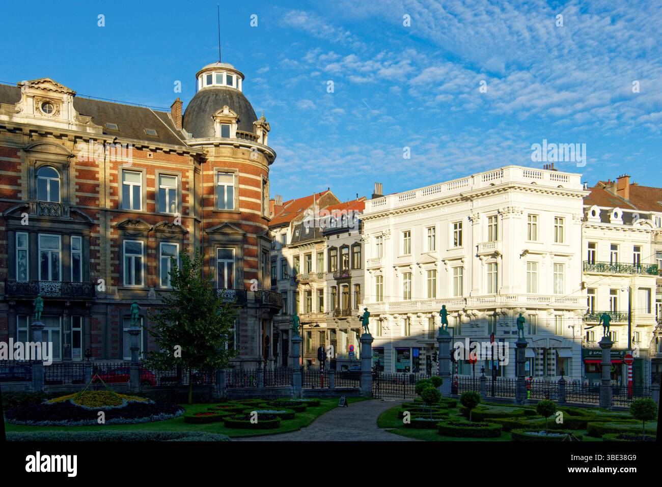Belgium, Brussels, Sablon district, Petit Sablon Square Stock Photo - Alamy