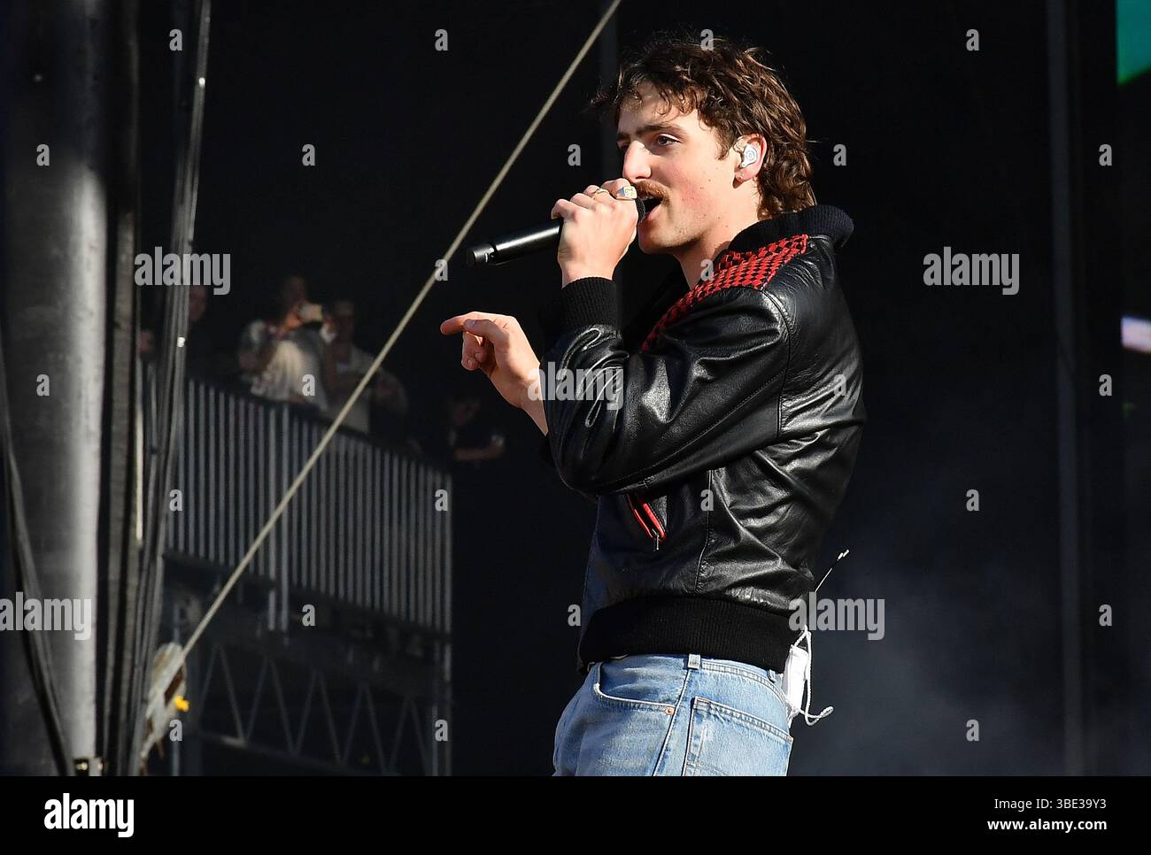 Napa, USA. 24th May, 2025. Benson Boone performs on Day 1 of BottleRock Napa Valley Music ...