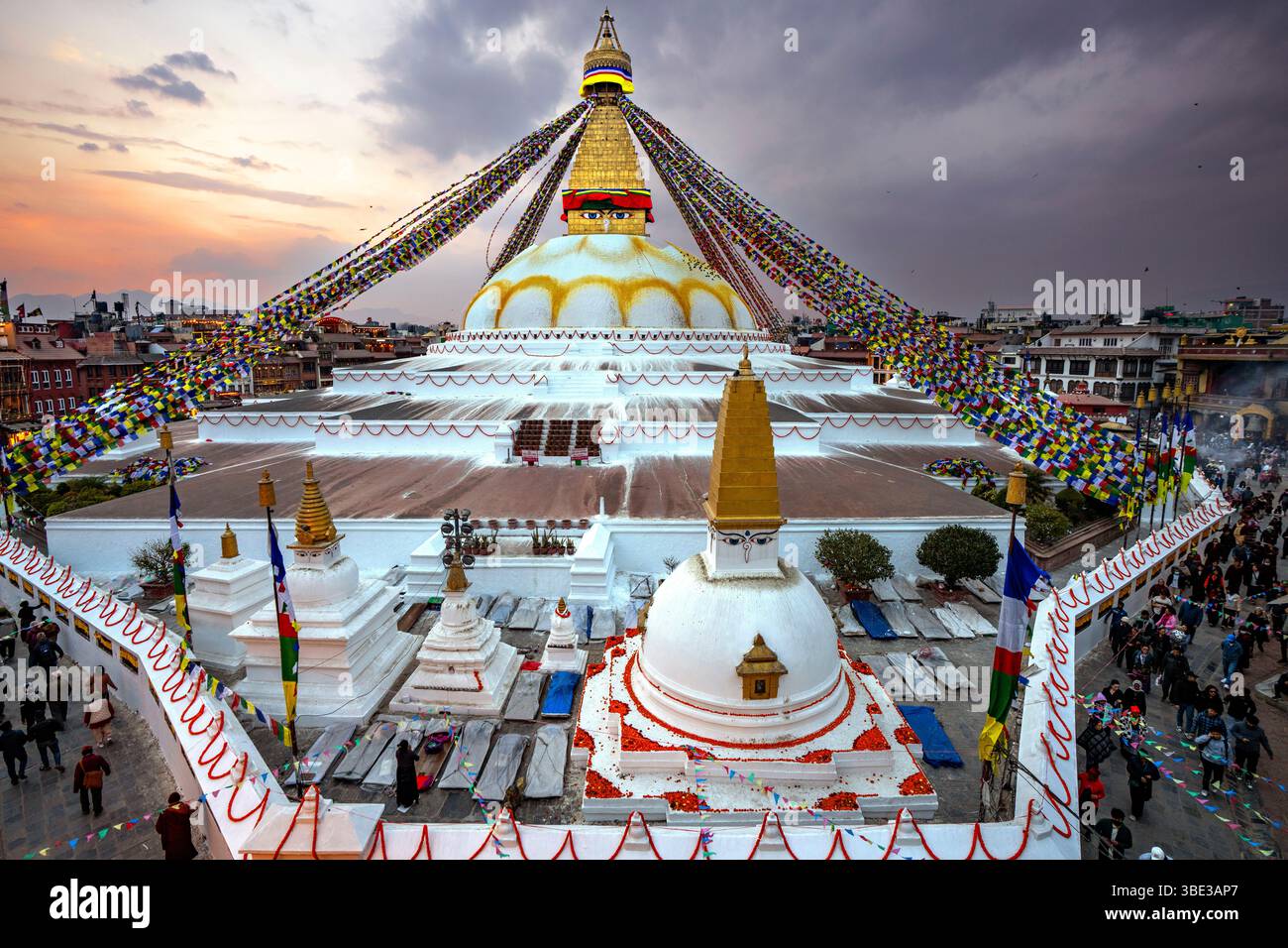 Nepal, Kathmandu, Boudhanath buddhist temple Stock Photo - Alamy