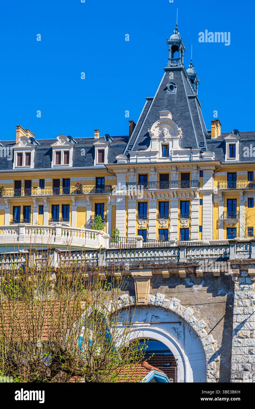 France, Savoie, Aix les Bains, Hotel Bernascon, former palace-hotel ...