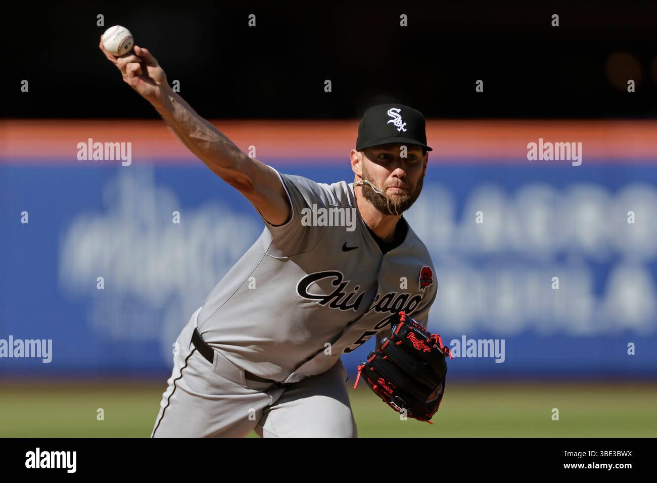 Chicago White Sox pitcher Adrian Houser throws during the second inning ...