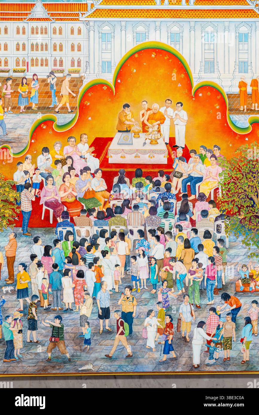 Thailand, Bangkok, Phasi Charoen district, Wat Paknam Phasi Charoen ...