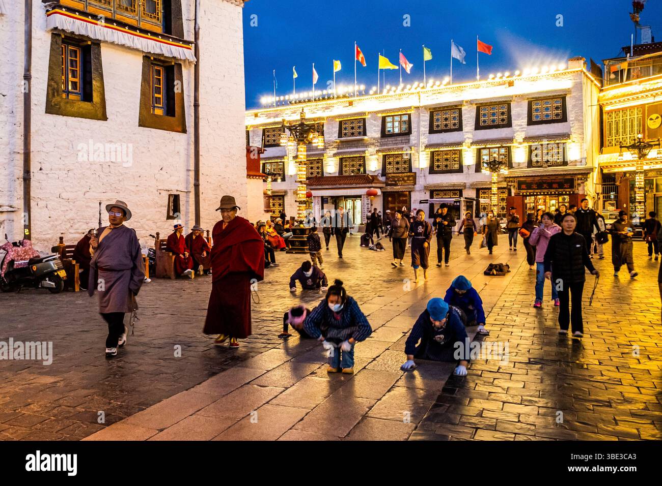 China, Tibet Autonomous Region, Lhasa, Barkhor, or circumambulation ...