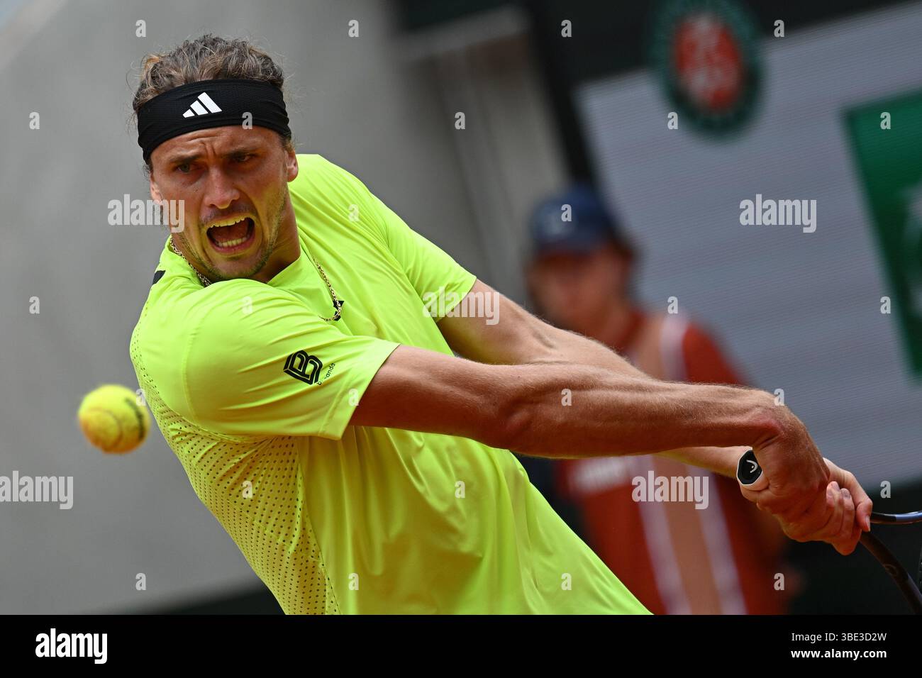Roland Garros 2025: Alexander Zverev (GER) during the tennis match ...
