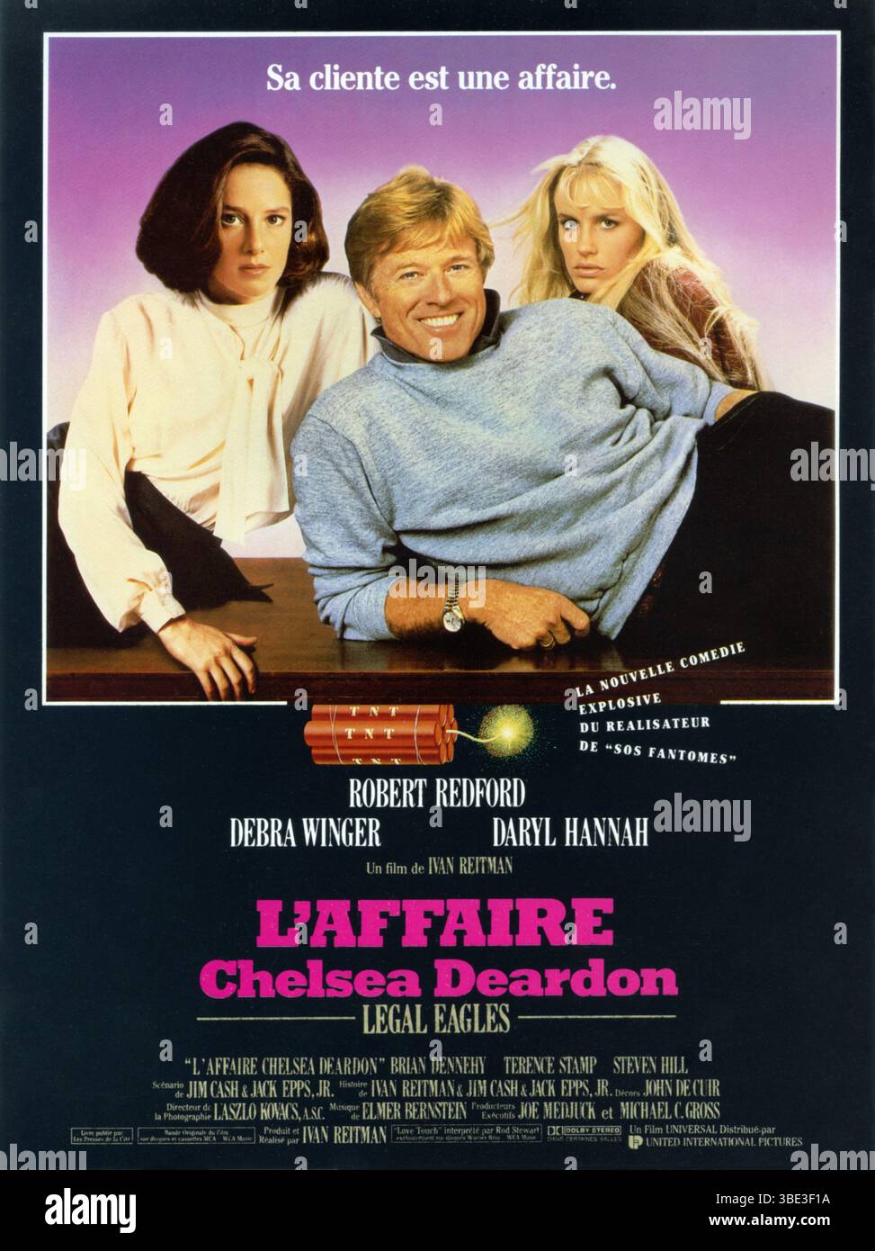 Legal Eagles Year : 1986 USA Directed by Ivan Reitman Daryl Hannah, Debra Winger, Robert Redford ...