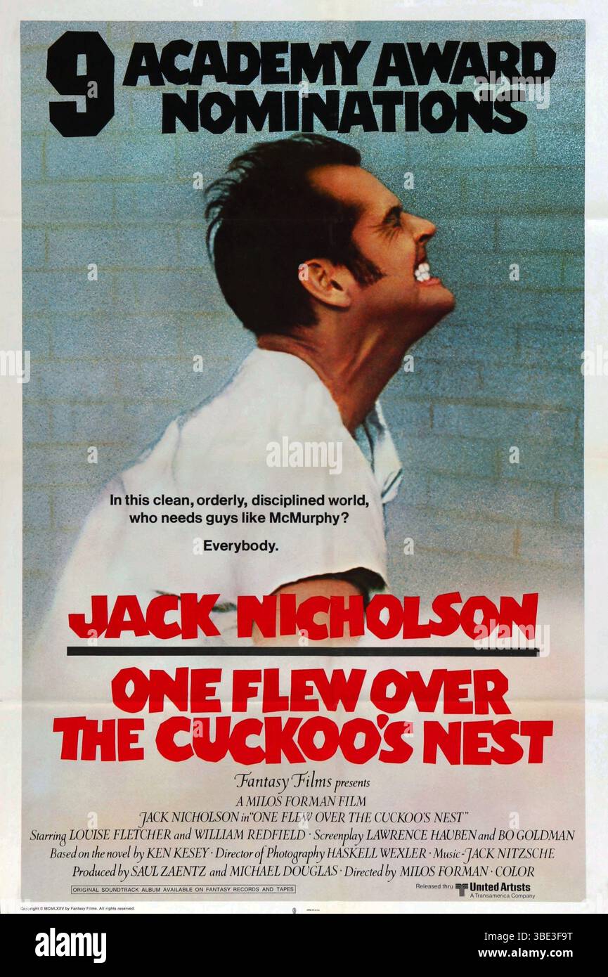 One Flew Over The Cuckoo's Nest Year : 1975 USA Director : Milos Forman ...