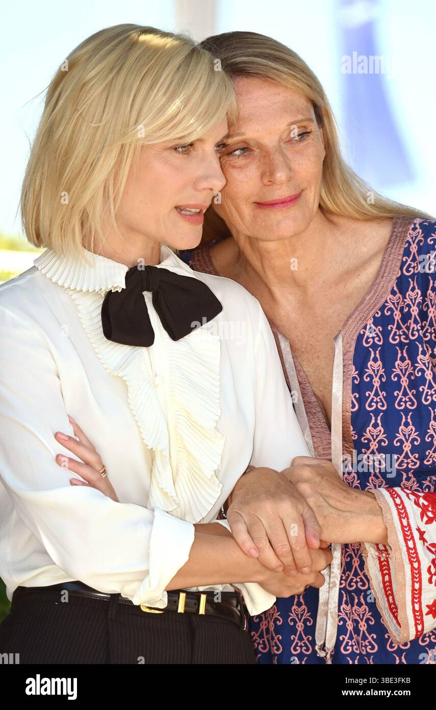 Mélanie Laurent and Joséphine Japy's mother Photocall of the film "Qui ...