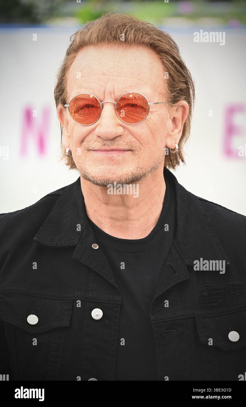 Bono Photocall of the film "Bono : Stories of Surrender" 78th Cannes ...