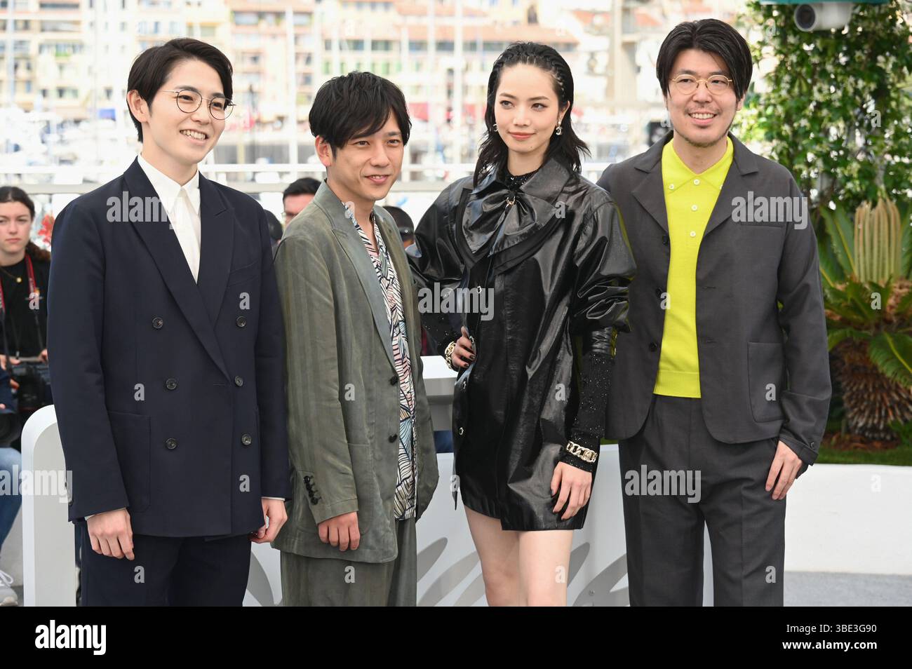 Hirase Kentaro, Kazunari Ninomiya, Nana Komatsu, Genki Kawamura Photocall of the film 'The Exit ...
