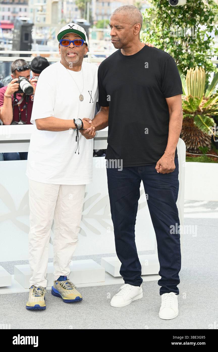 Spike Lee, Denzel Washington Photocall of the film 'Highest 2 Lowest ...