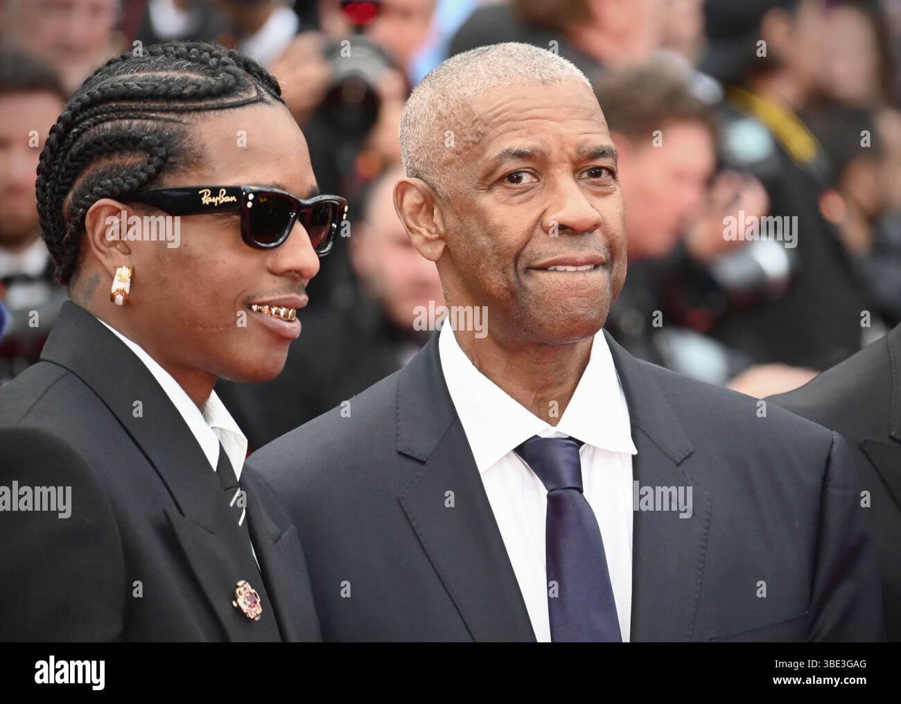 A$AP Rocky (in Saint Laurent), Denzel Washington 'Highest 2 Lowest' Cannes Film Festival ...