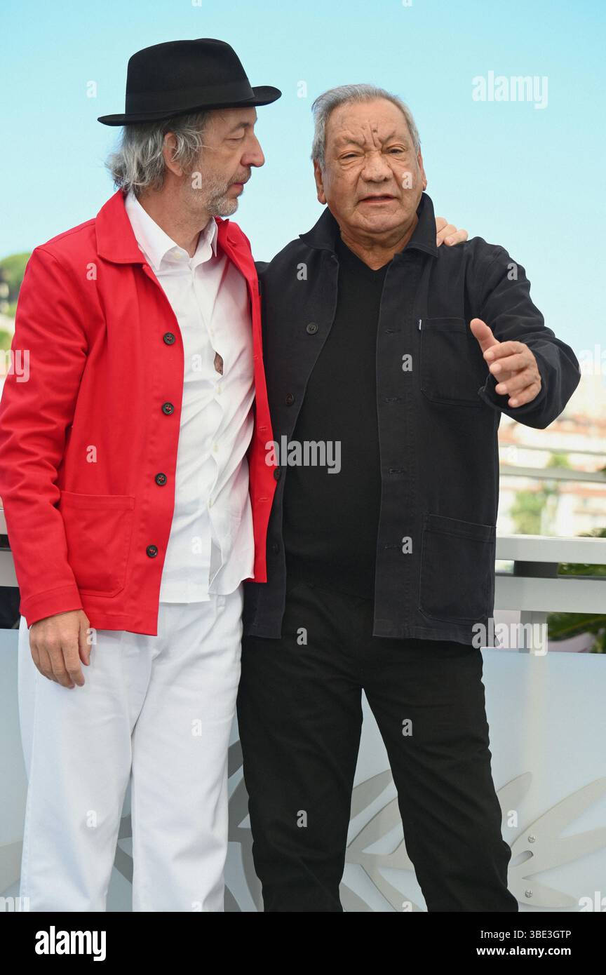 Arthur H, Tony Gatlif Photocall of the film 'Ange' 78th Cannes Film ...